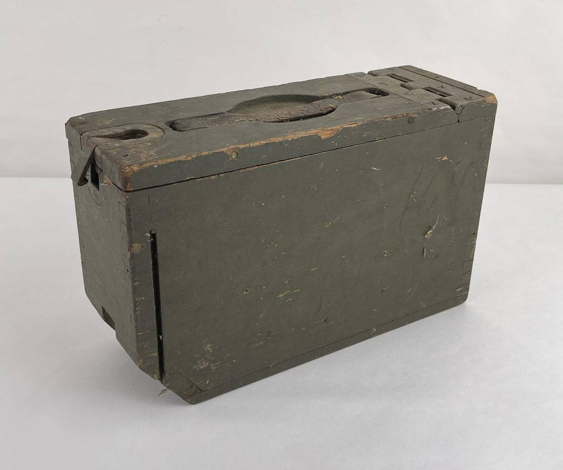 Ww1 Wwi Browning M1917 Wood Ammo Box Auction