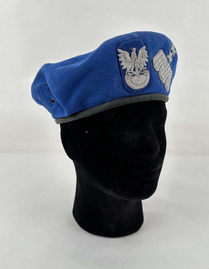 French Special Forces Blue Beret Cap Auction