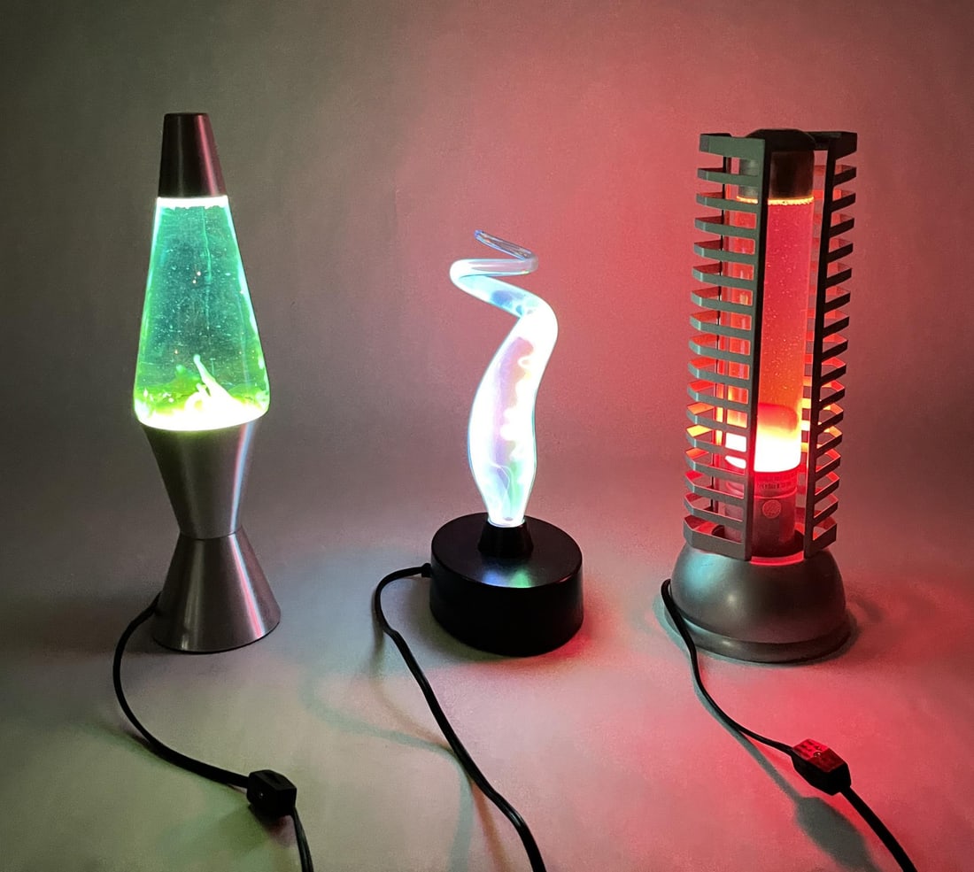 Collection Of 90s Lava And Plasma Lamps