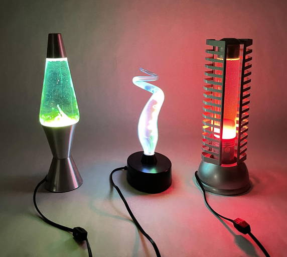 Collection Of 90s Lava And Plasma Lamps