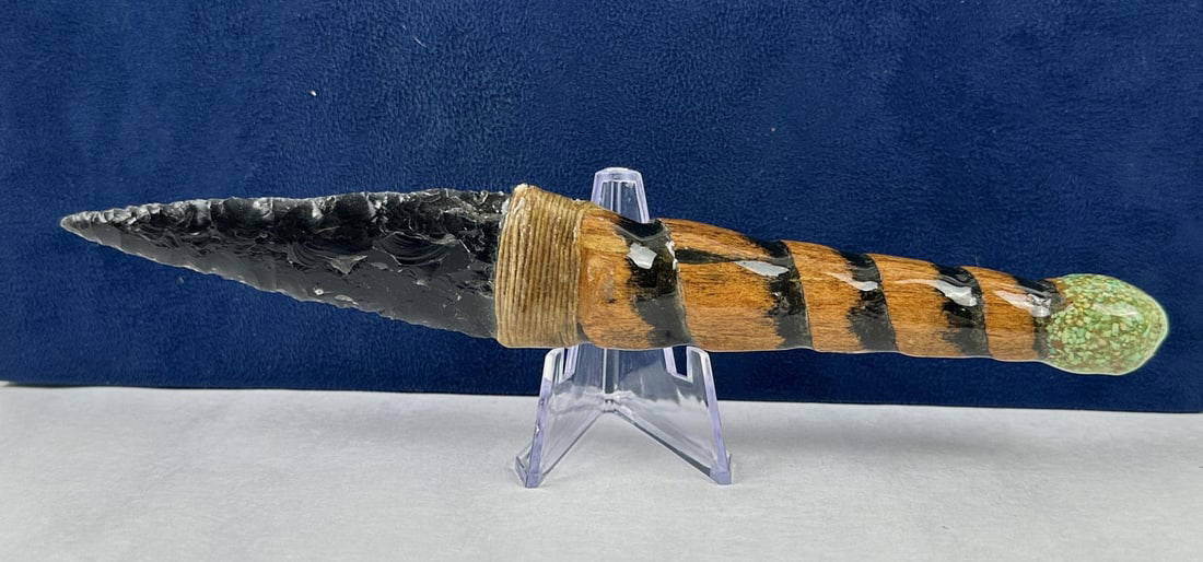 Native American Indian Obsidian Knife Auction