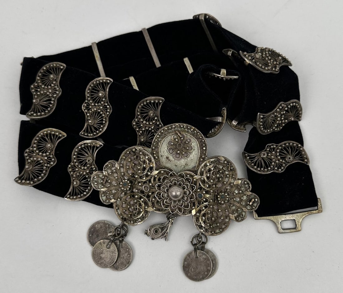 Antique Ottoman Turkish Sterling Silver Belt Auction