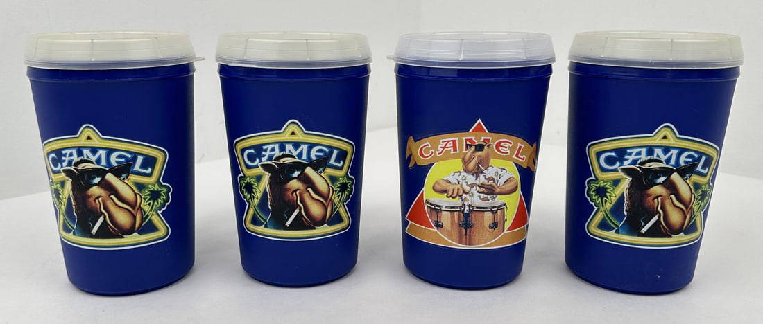 Vintage Joe Camel Aladdin Drink Cups