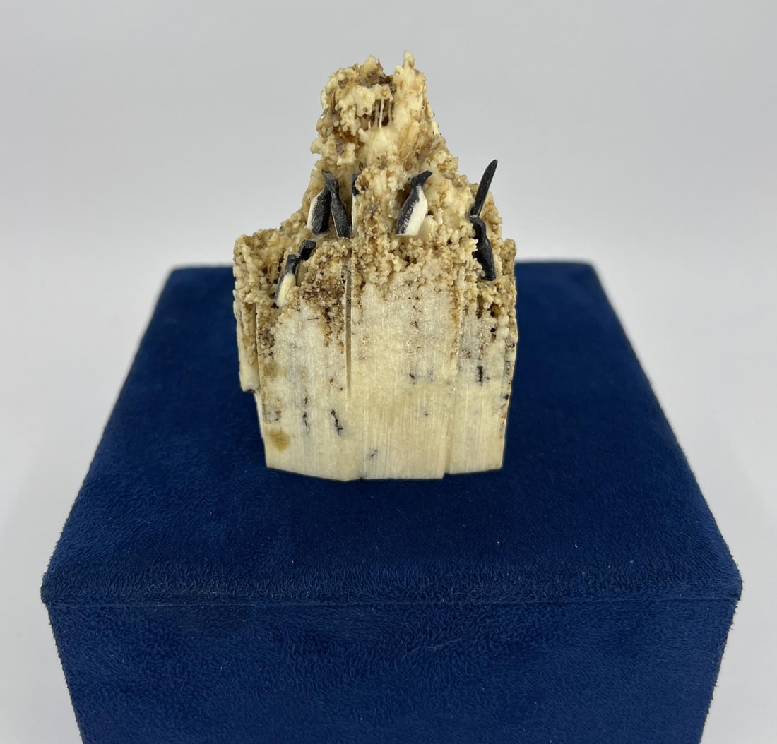 Alaskan Inuit Eskimo Penguin Carving Auction