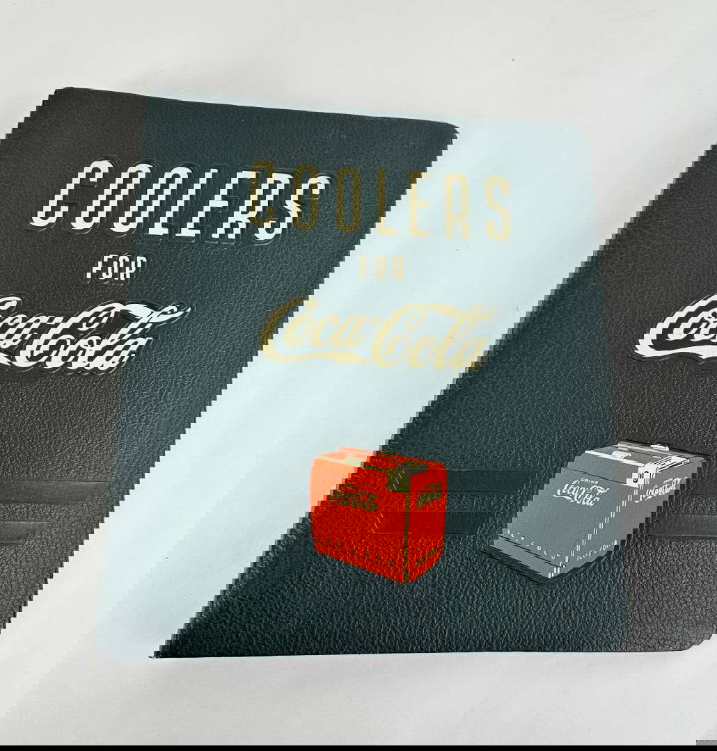 1950s Coolers For Coca Cola Salesman Binder Auction