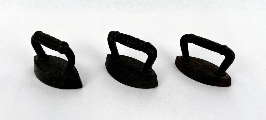 Group Of Miniature Toy Doll Sad Irons