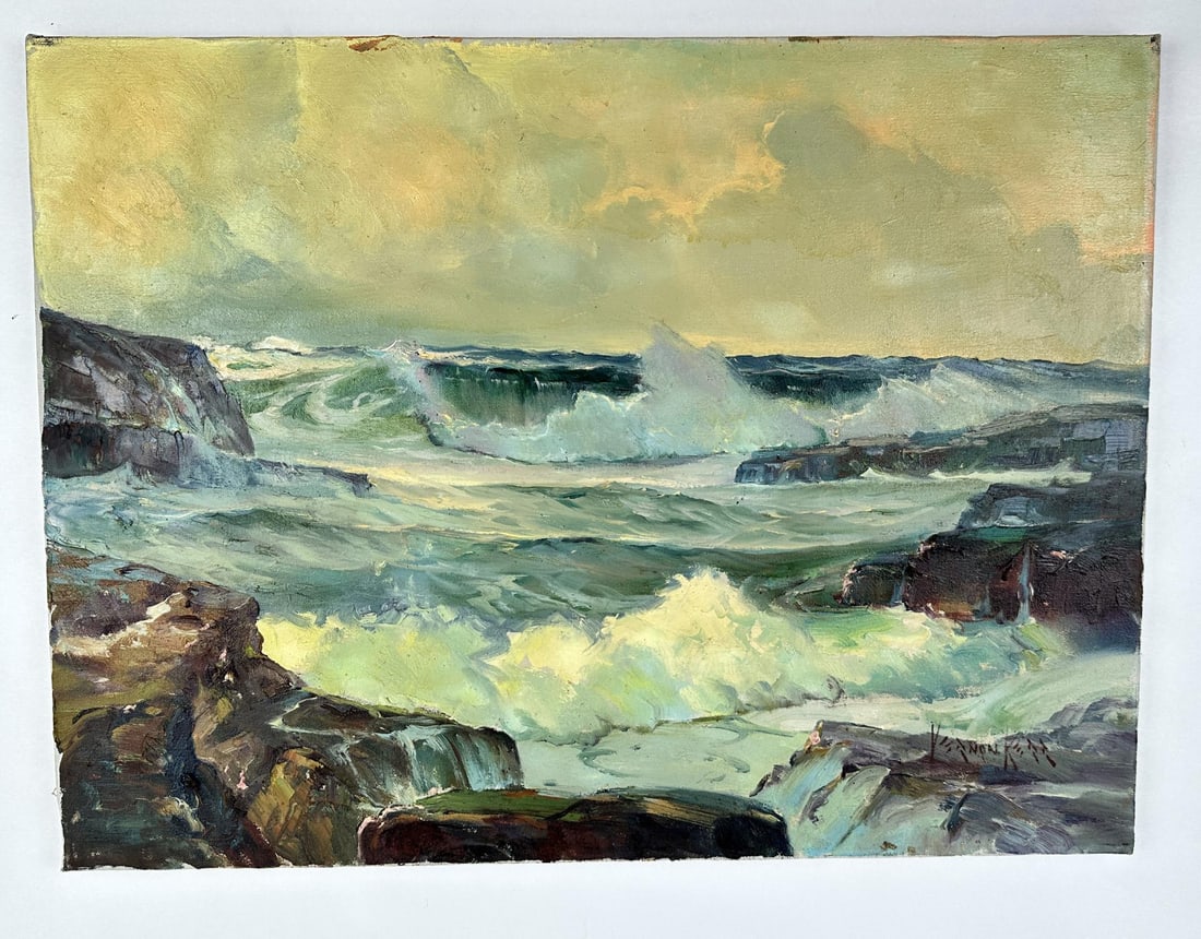 Vernon Kerr Oil Painting On Canvas Auction
