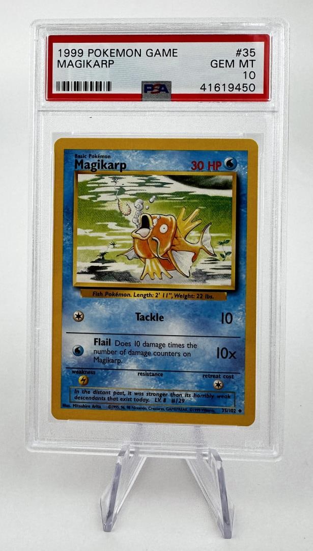 1999 Pokemon Game Magikarp Psa 10 Card Auction