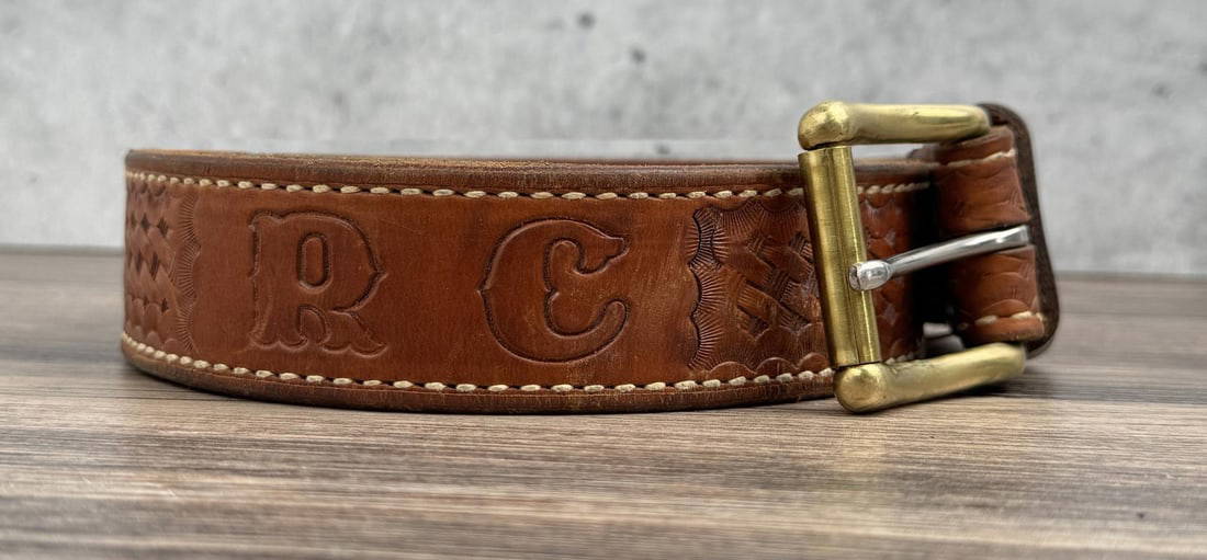 Ted Blocker's Custom Holsters Leather Gun Belt Auction