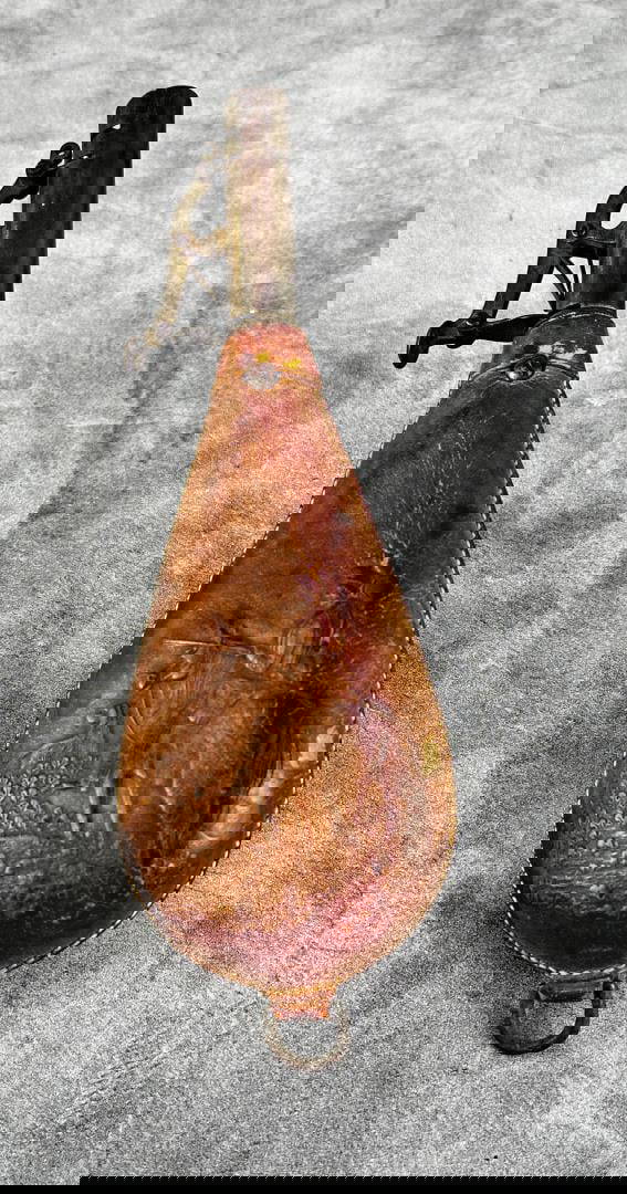 Antique Leather Shot Bag Pouch Auction