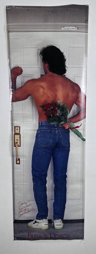 Buns 'n Roses Door Poster Signed Auction