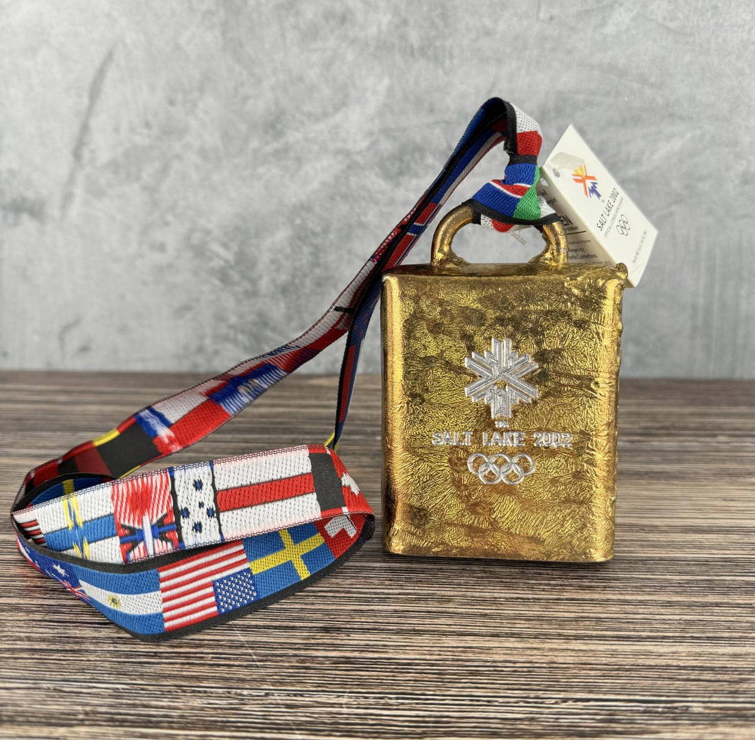 2002 Salt Lake Winter Olympics Cow Bell Auction