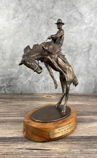 James Ralston Topping Off The Broomtail Bronze