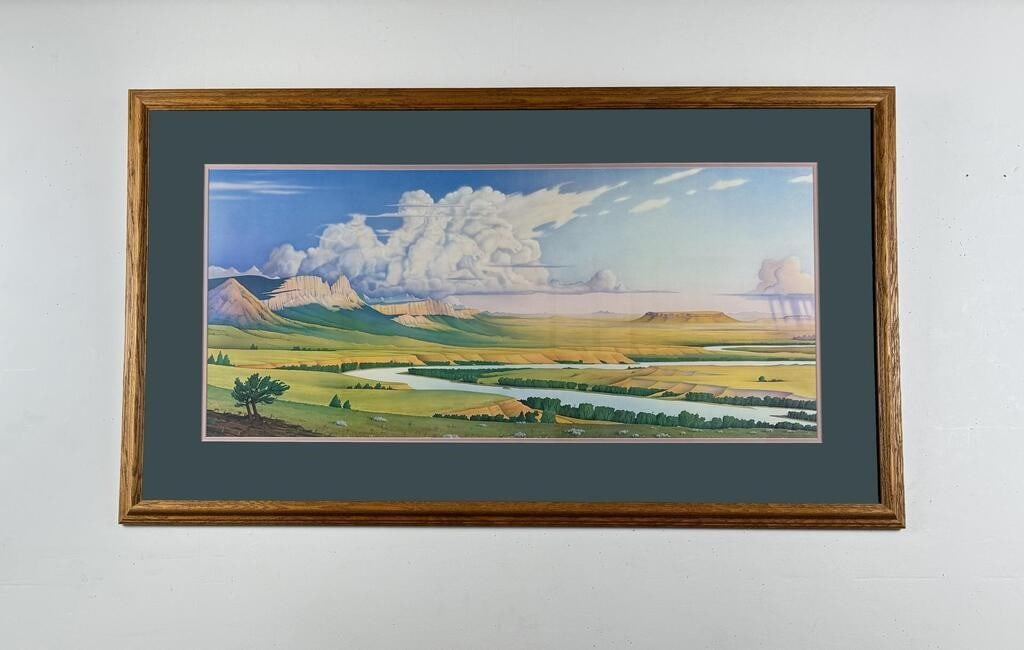 Monte Dolack Print Missoula Montana Auction