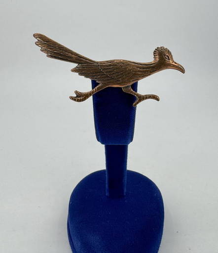 1950s Trading Post Copper Roadrunner Brooch