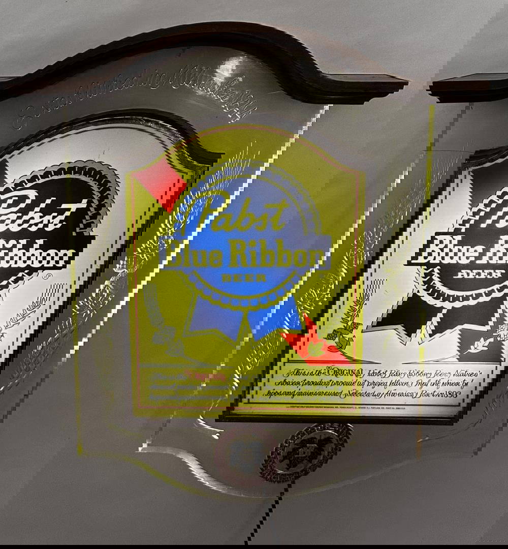 Pabst Blue Ribbon Lighted Beer Sign Auction
