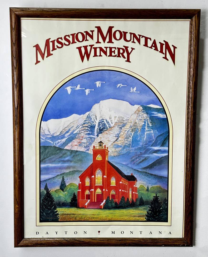 Monte Dolack Mission Mountain Winery Print Auction