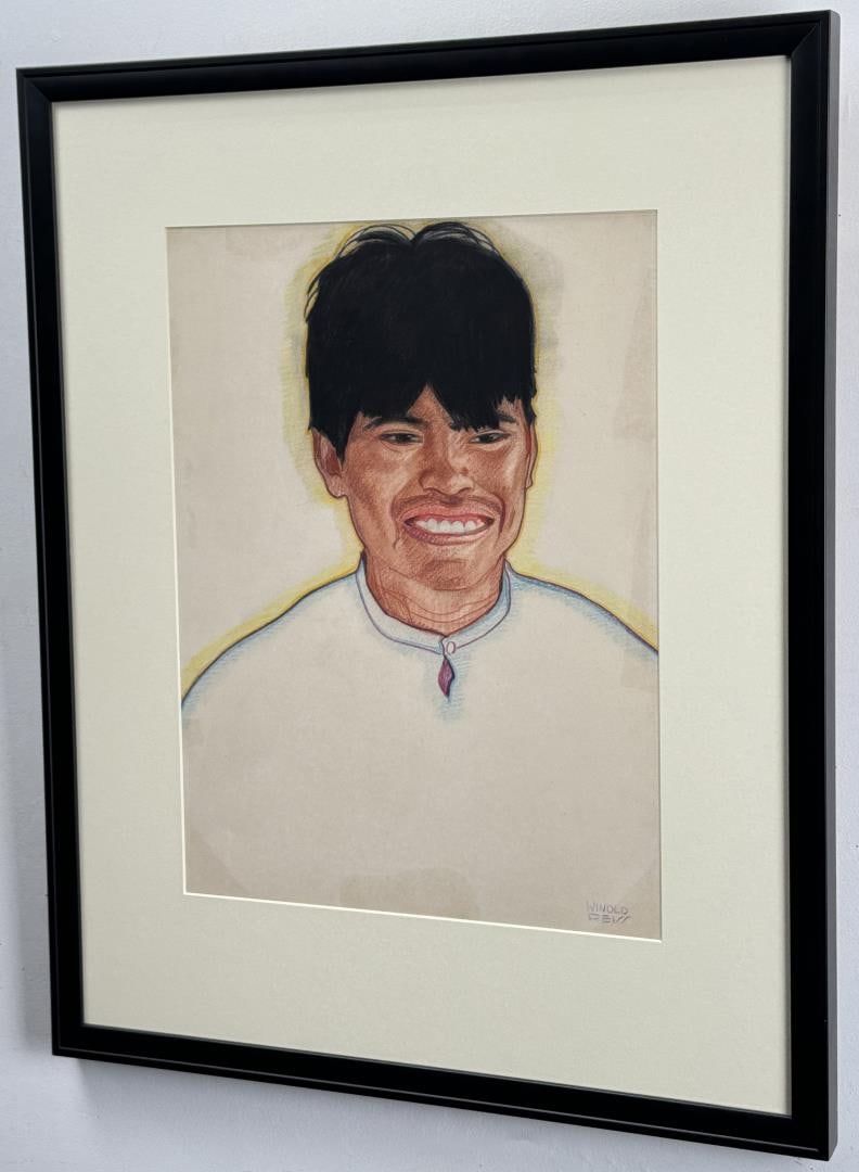 Winold (fritz Winold) Reiss Pastel Drawing Auction