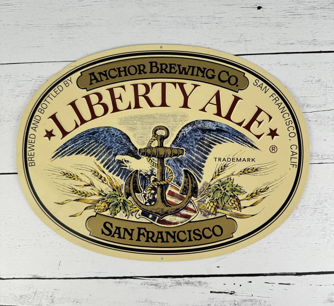 Anchor Brewing Liberty Ale Beer Sign Auction