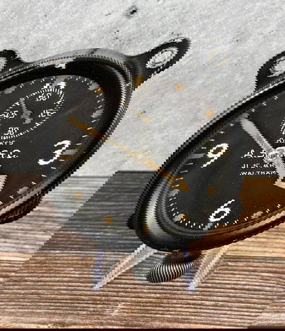 Wwi Ww1 Us Army Assc Waltham Aircraft Clock Auction
