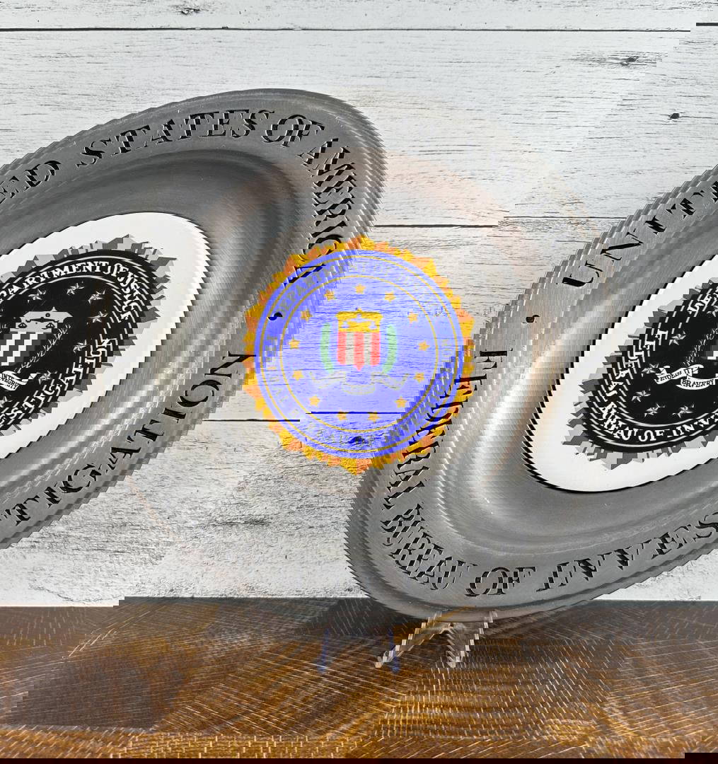 Department Of Justice Fbi Plate Auction