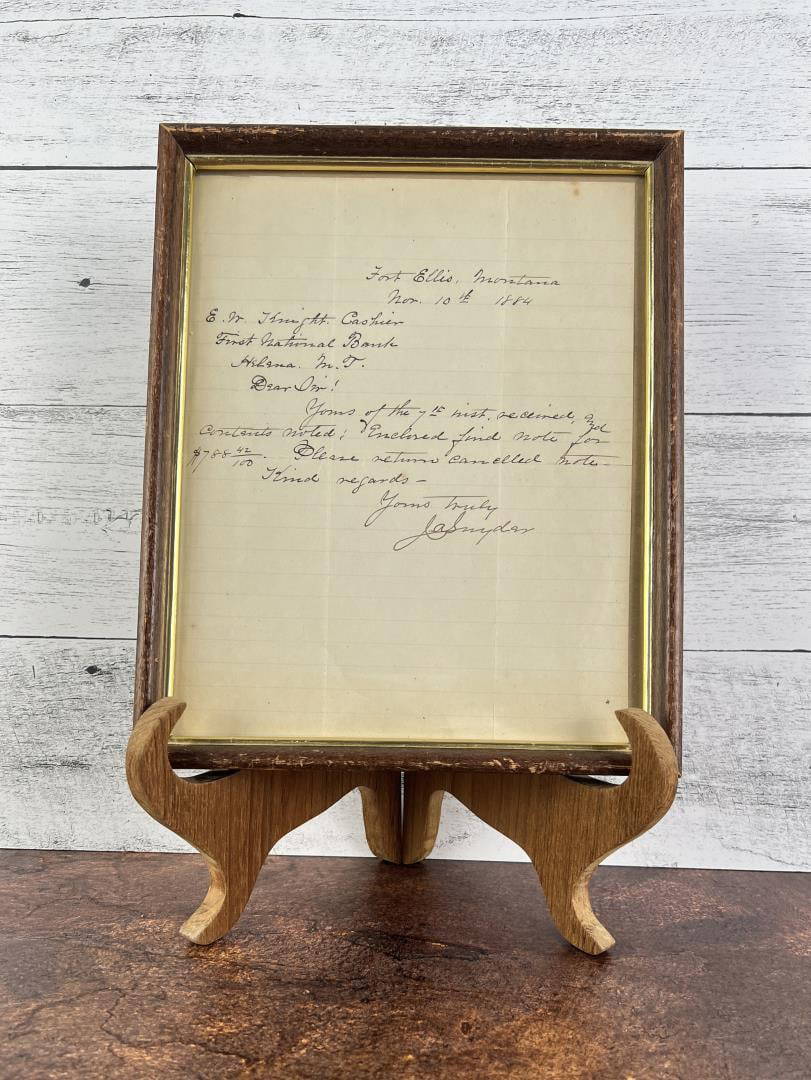 1884 Fort Ellis Montana Territory Letter Auction