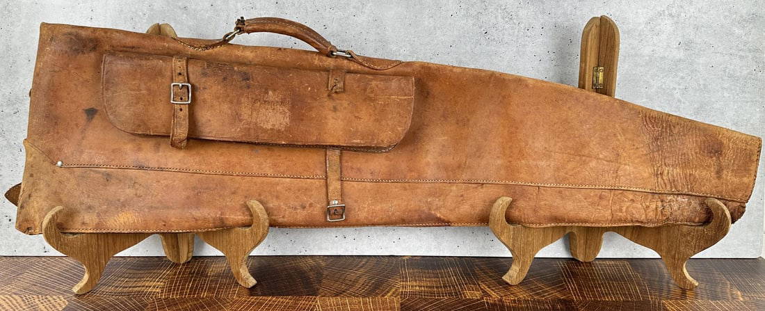 Leather Takedown Shotgun Rifle Carry Case