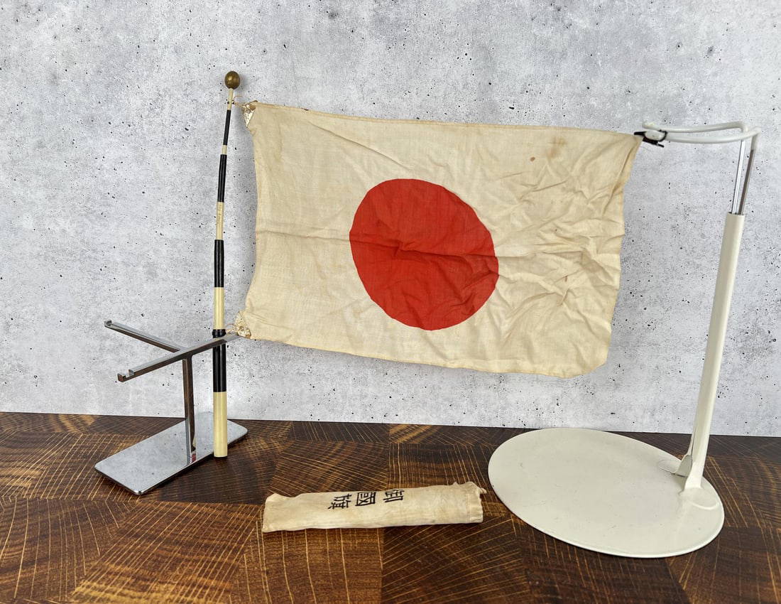 Ww2 Collapsible Japanese Meatball Flag Auction