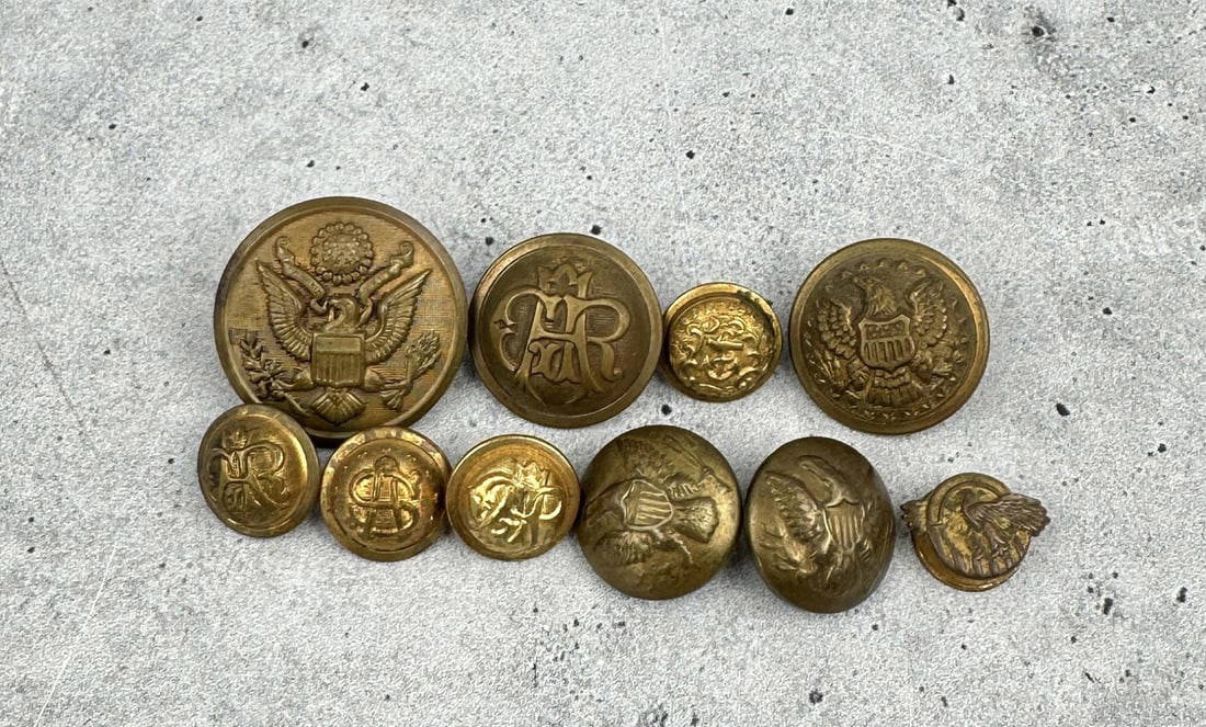 Civil War Indian Wars Buttons Auction