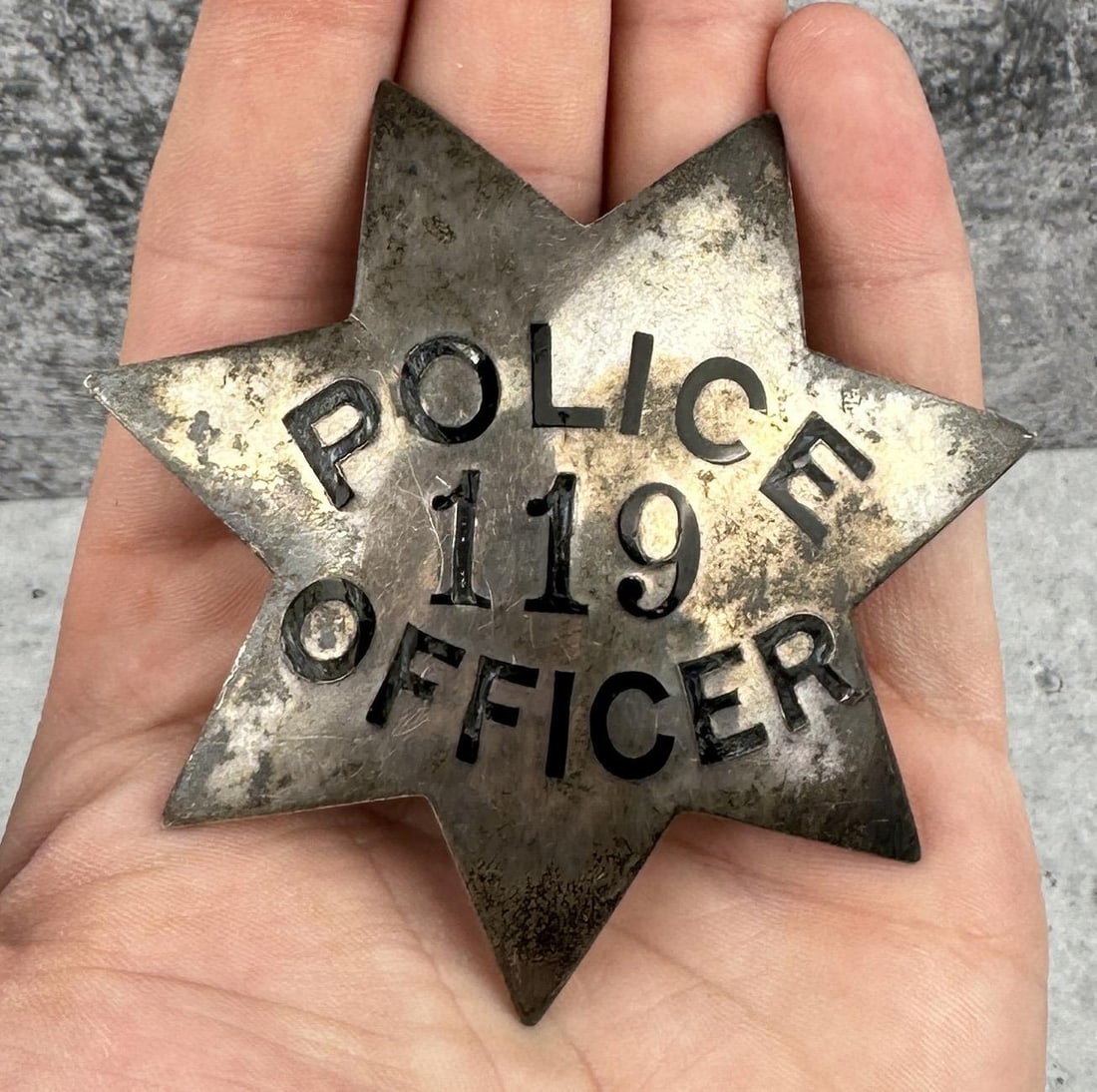 Oakland California Sterling Silver Police Badge Auction