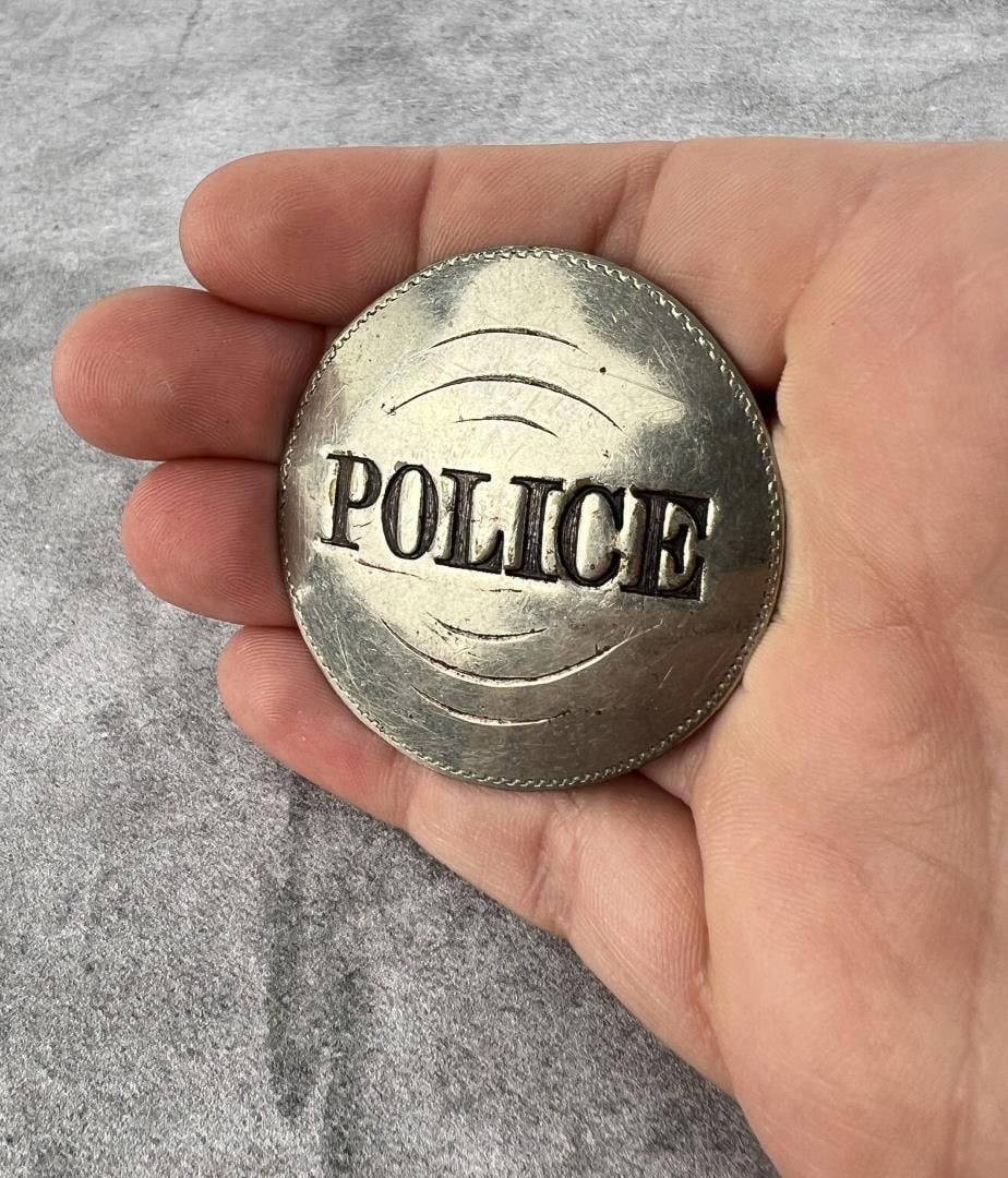 Antique Round Police Badge Auction