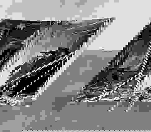 Hitler & Mussolini Survey Bomb Damage Photo Auction