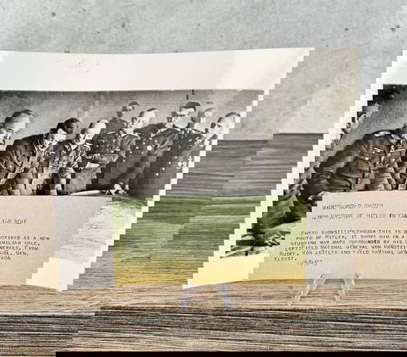 1943 Hitler Studies War Maps Photo