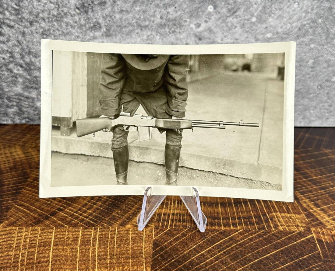 Wwi Ww1 Browning Bar Rifle Photo Auction