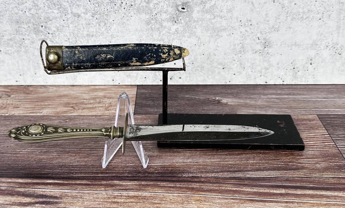 Sterling Handle Steer Webster Gamblers Dagger Auction