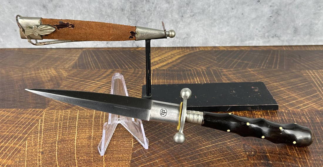 Antique Ed Wusthof Ebony Handle Gamblers Dagger Auction