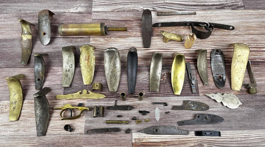 Collection Of Antique Gun Parts