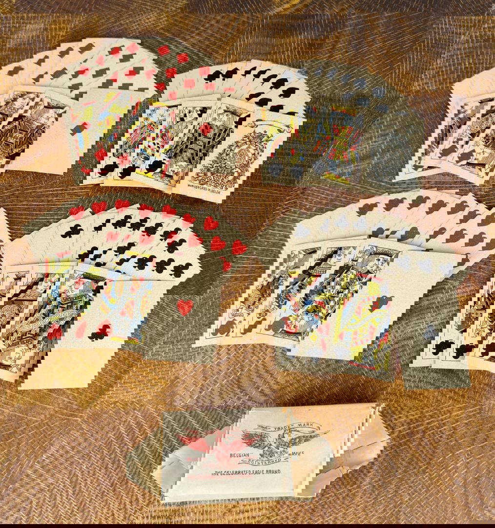 Antique Great Mogul Cowboy Faro Card Deck Auction