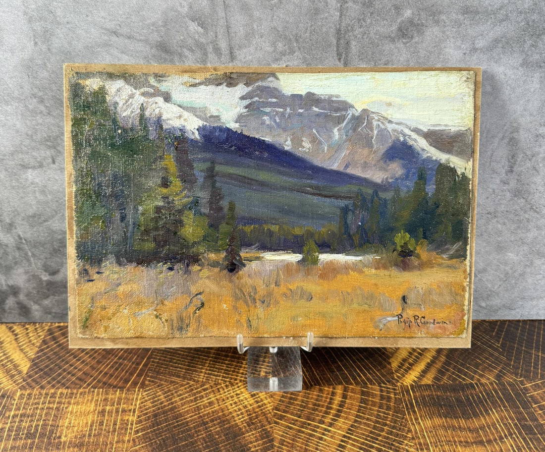 Philip Russell Goodwin Montana Oil Painting Auction