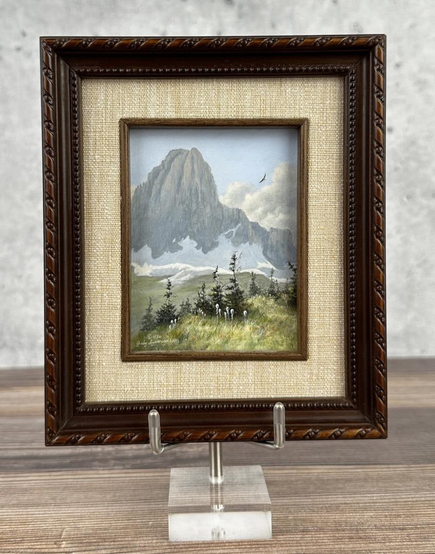 Judy Syverson Glacier Park Oil On Board Painting Auction