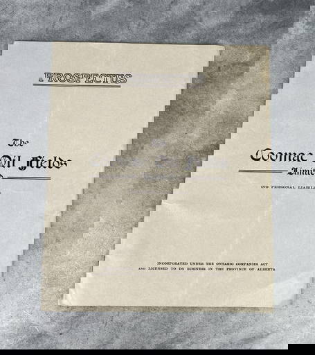 The Coomac Oil Fields Limited Prospectus