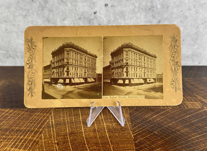 The Tabor Block Denver Colorado Stereoview