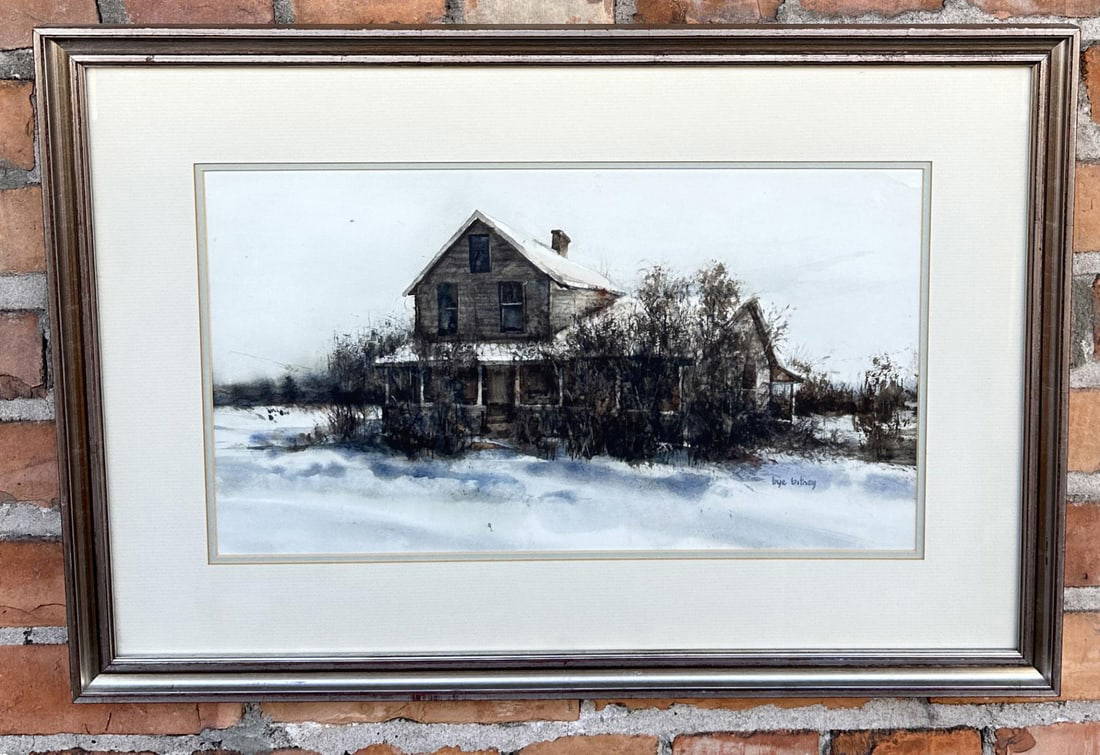 Bye Bitney Montana Watercolor Painting Auction