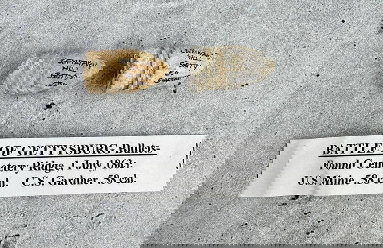 Civil War Gettysburg Cemetery Ridge Bullets