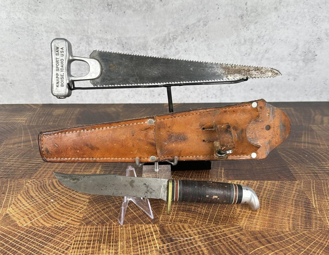 Knapp Hunting Saw Western Knife Combo Auction
