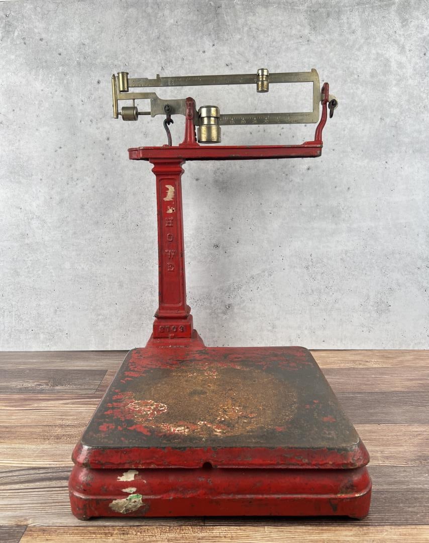 Howe Cast Iron Double Beam Platform Scale