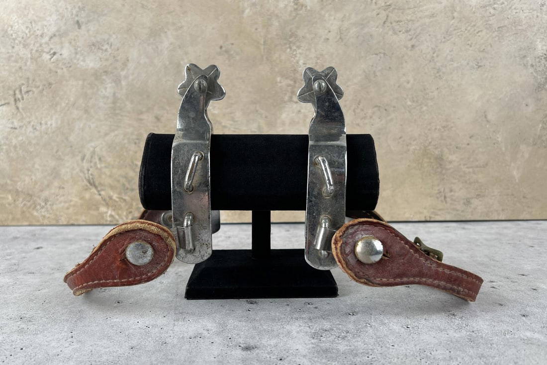 Montana Cowboy Bull Riding Spurs Auction