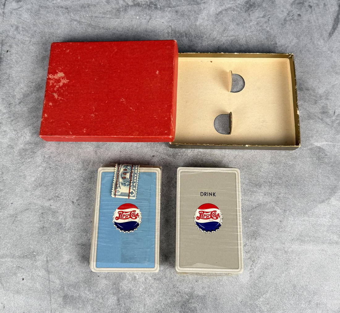 1940s Pepsi Cola Playing Cards Double Deck Auction