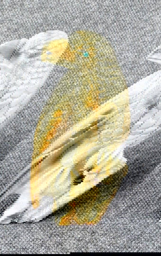 Pernell Laate Zuni Carved Eagle Fetish Auction