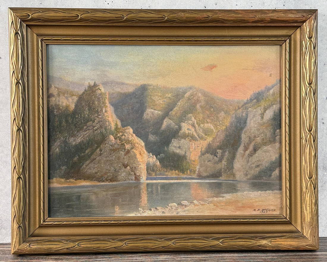 Ralph Earl Decamp Helena Montana Oil Painting Auction